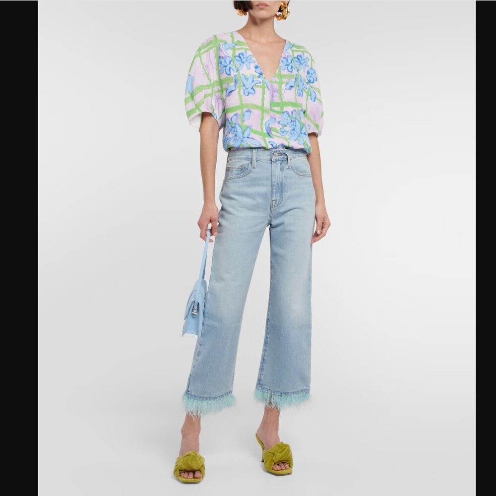 Frame Le Dancing Jane Crop Legacy Clean - Gem